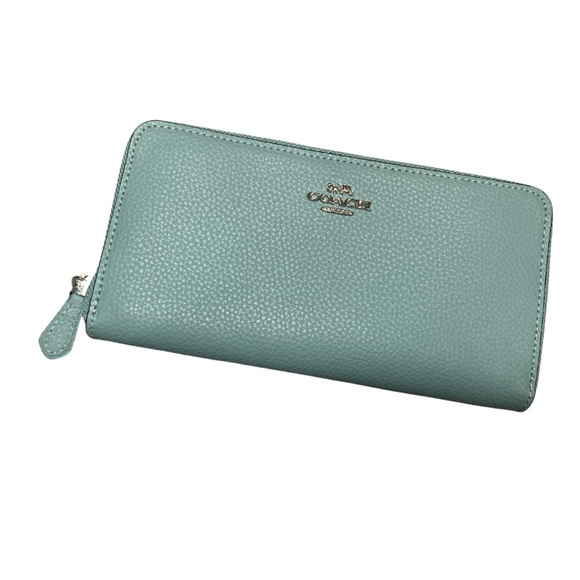 Coach | Bags | Coach Robins Egg Blue Accordion Wallet | Poshmark